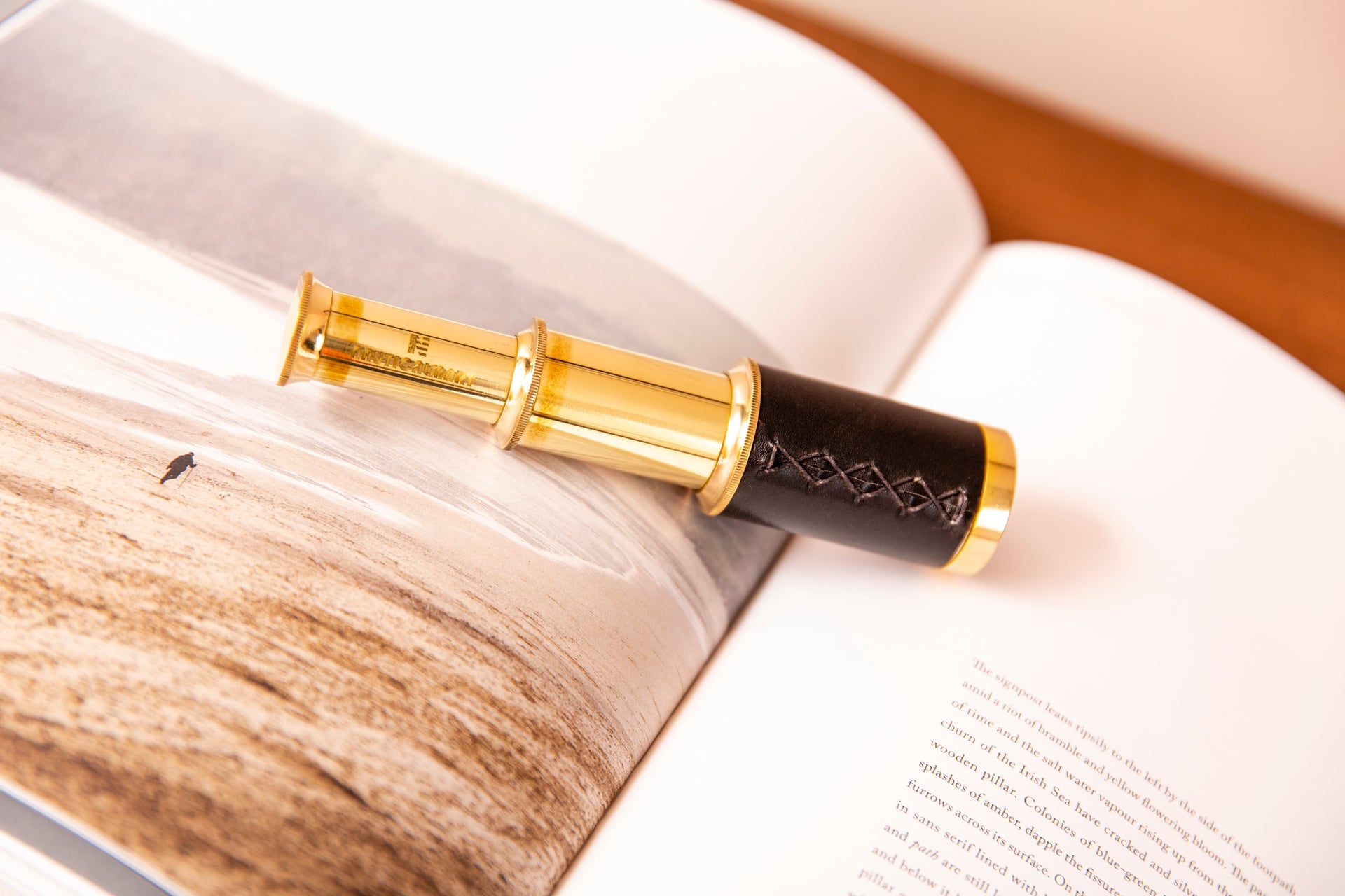 Six Inch Brass Handheld Mini Telescope With Wooden Box – Reason Season ...